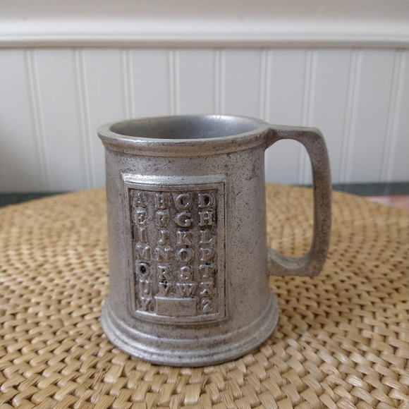 Wilton | Dining | Vintage Wilton Rwp Pewter Childs Alphabet Abc Mug 35 ...